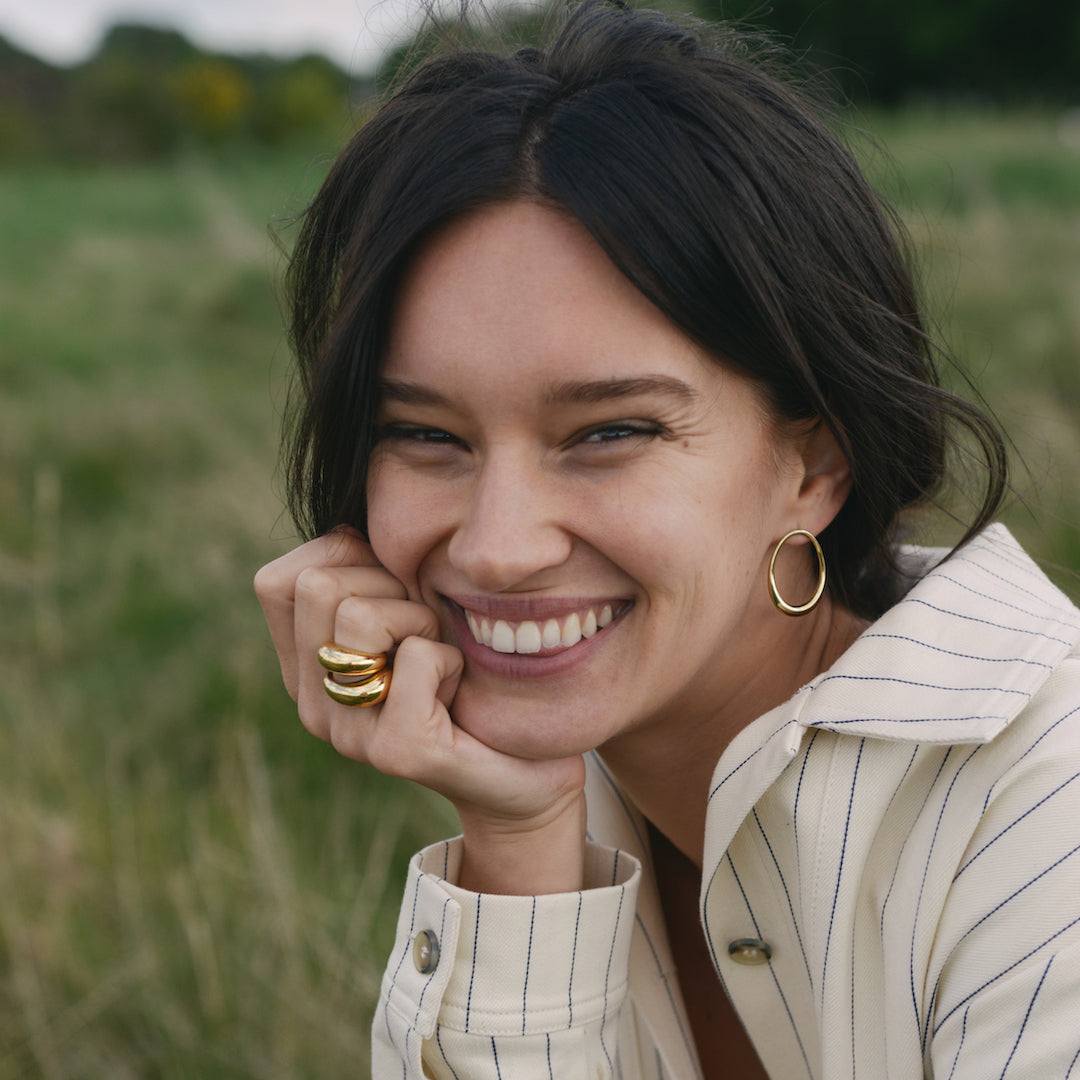 Courbure Ring, Gold Vermeil – Monarc Jewellery