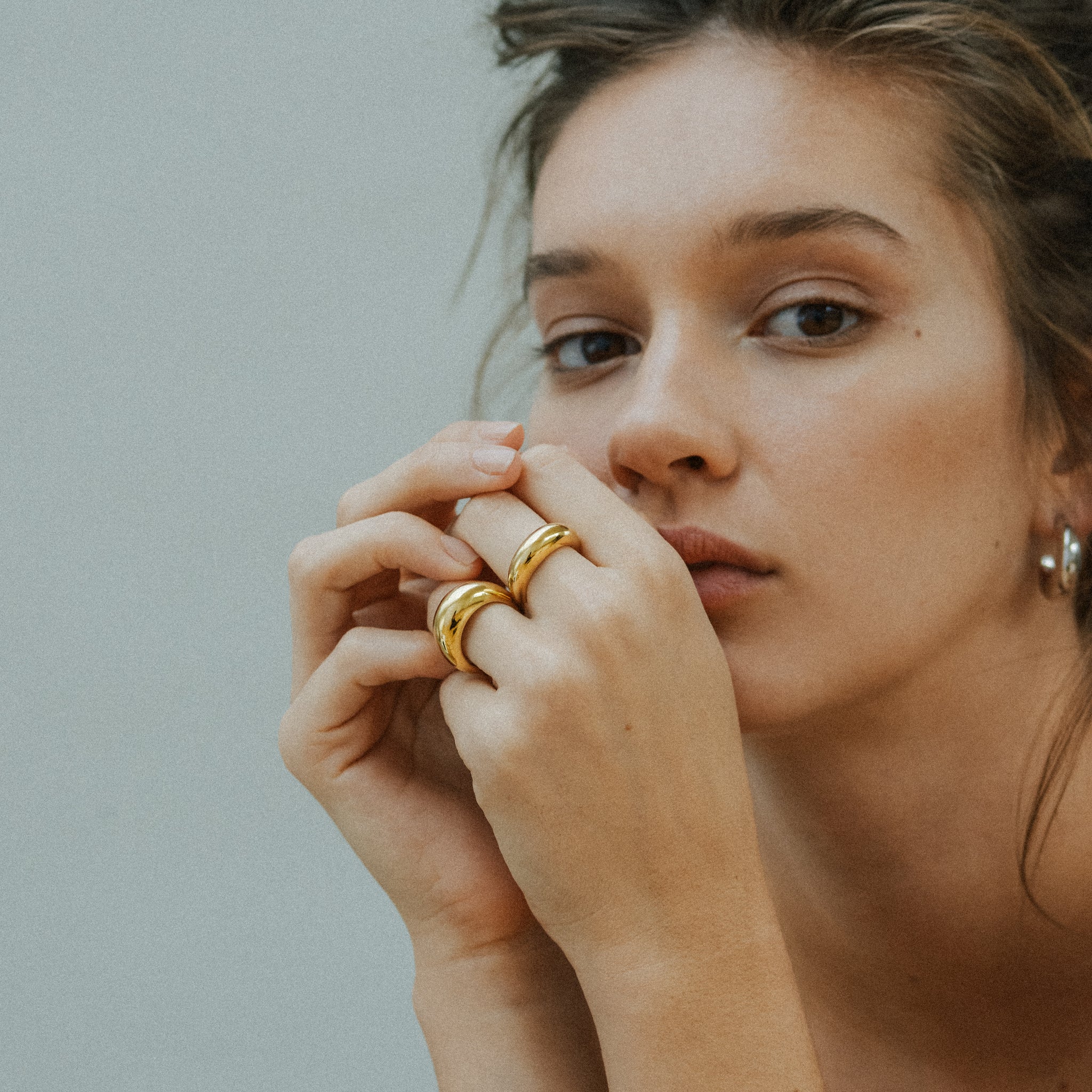 Courbure Ring, Gold Vermeil – Monarc Jewellery